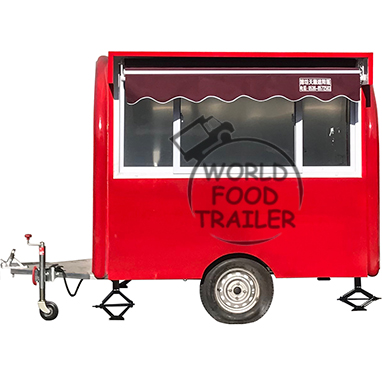 Round Food Trailer, Food Cart, Food Van, Snack Cart, Mobile Street Trailer