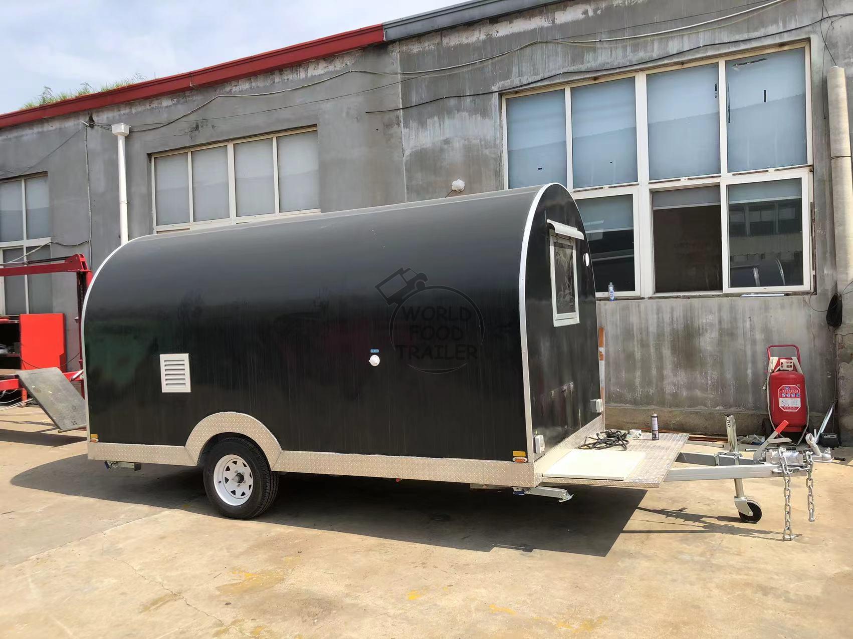 Round Food Trailer, Food Cart, Food Van, Snack Cart, Mobile Street Trailer
